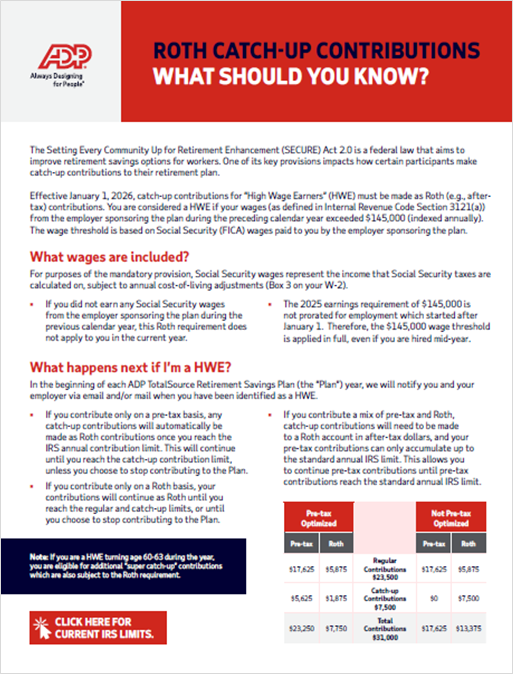ADP TotalSource® Retirement Savings Plan